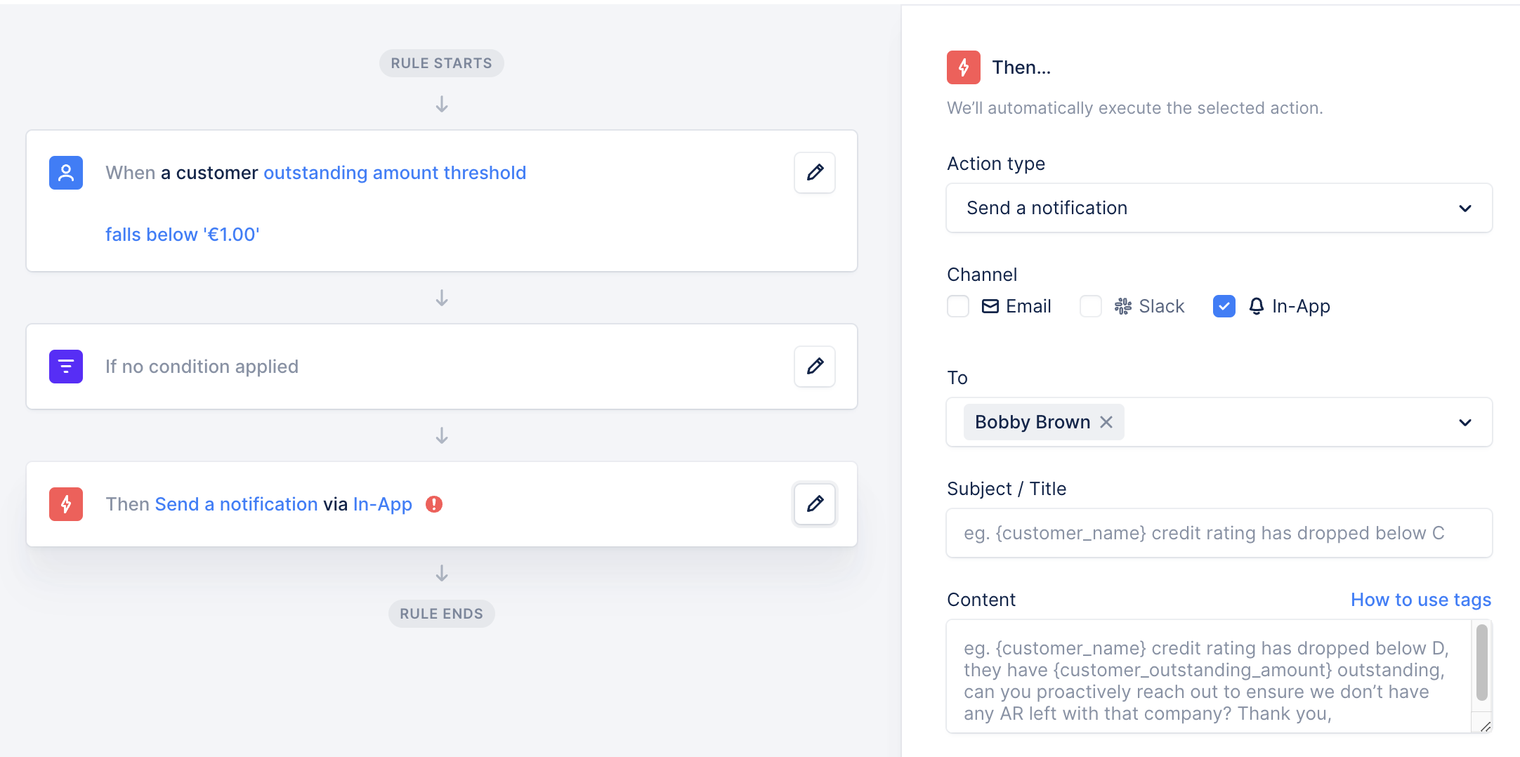 Smart rules – Upflow