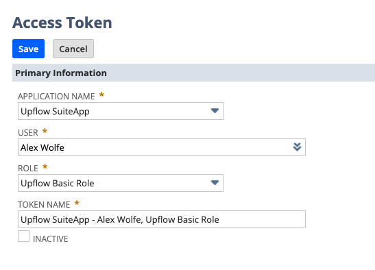 Reconnecter NetSuite & Upflow – Upflow